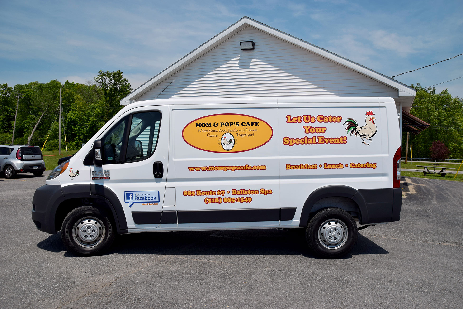 Mom & Pop's Cafe :: Catering Van :: Vehicle Graphics - SillyCar Design