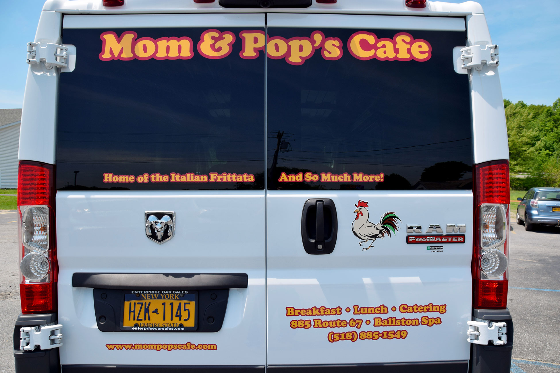 Mom & Pop's Cafe :: Catering Van :: Vehicle Graphics - SillyCar Design